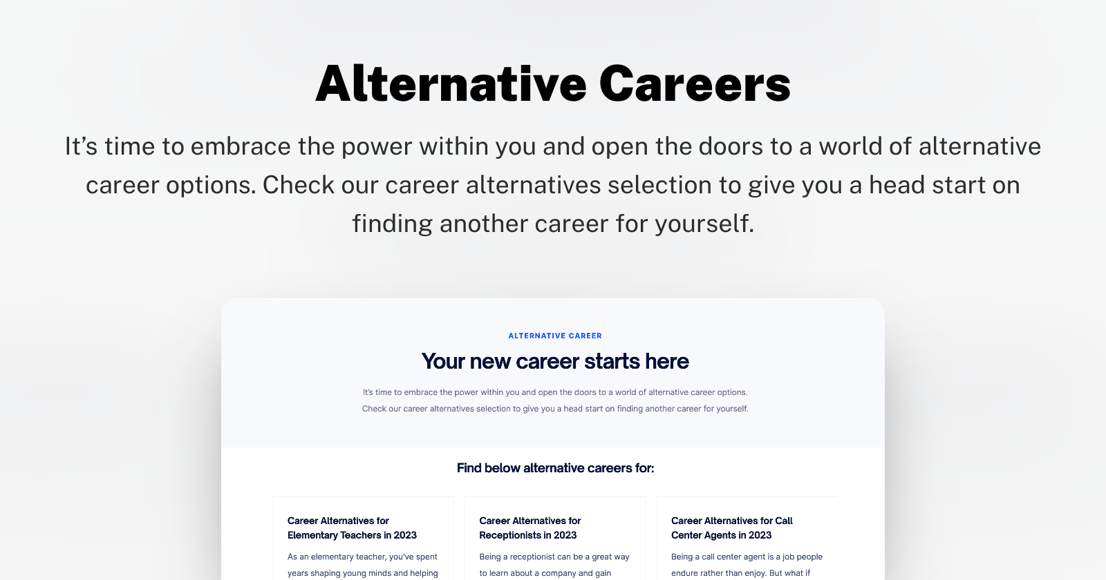 Alternative Careers | NoCode Institute